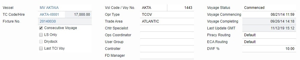 IMOS - Voyage Manager